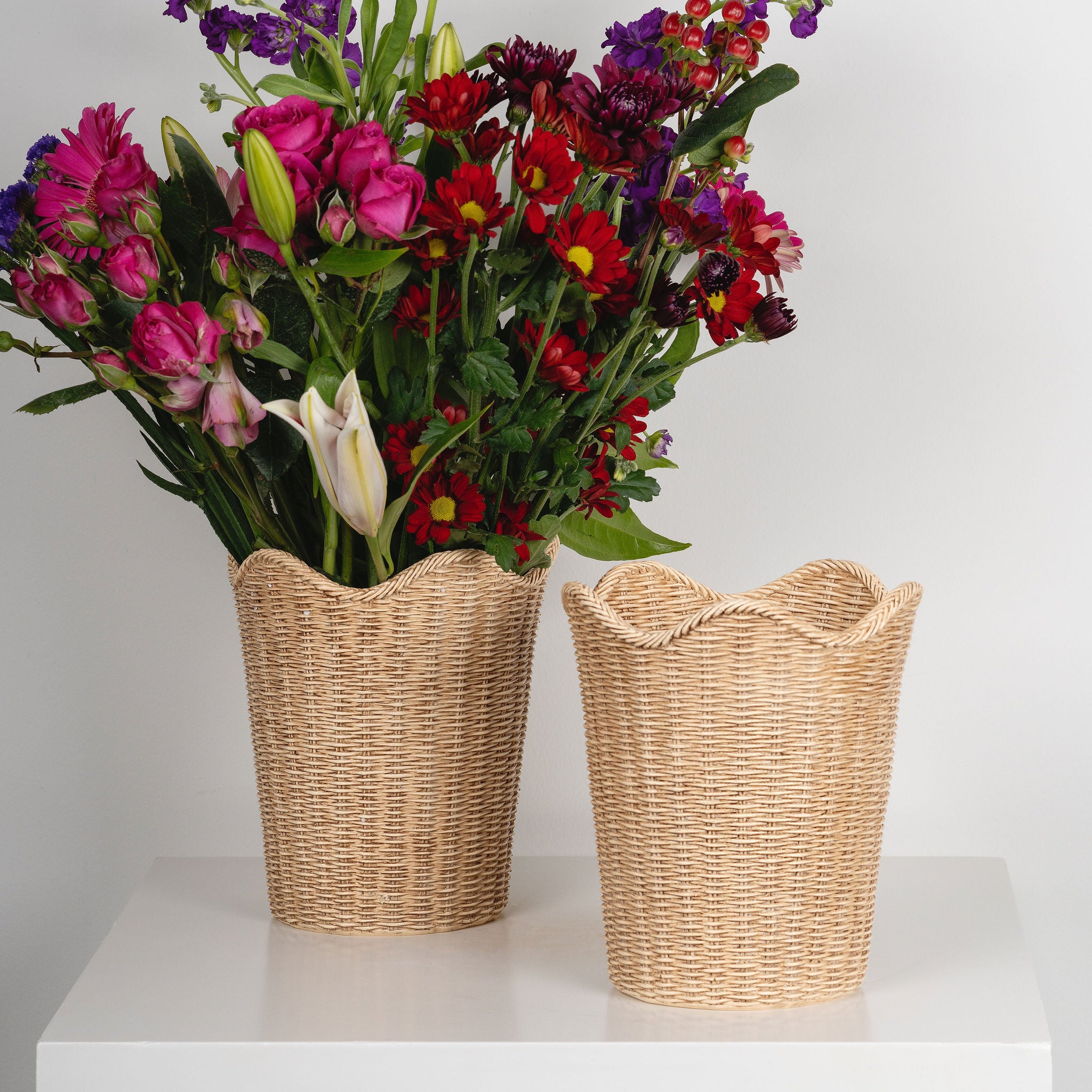 Ceramic Basketweave Cache Pot – Shop Marlowe Street